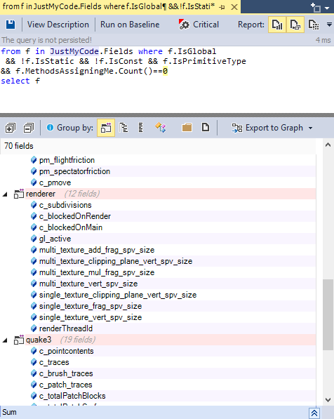Comparing Quake3 Original and Kenny Edition Codebases - CppDepend:
