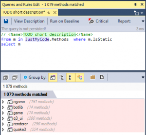 Comparing Quake3 Original and Kenny Edition Codebases - CppDepend: